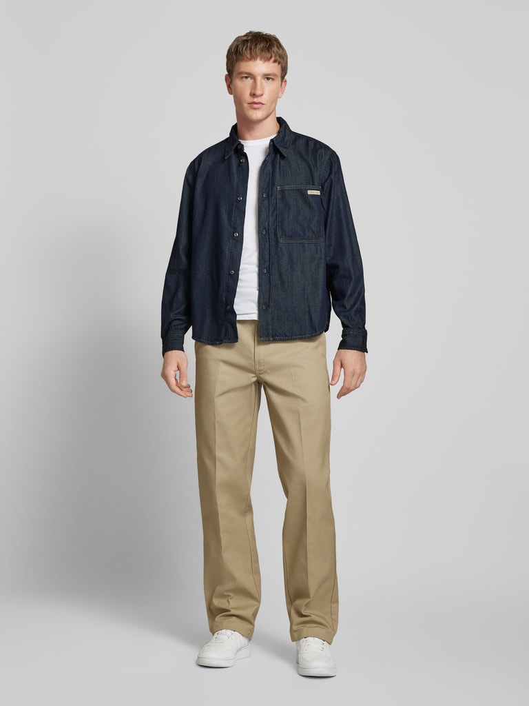Calvin Klein Jeans Regular Fit Jeanshemd mit Label-Detail (jeansblau ...