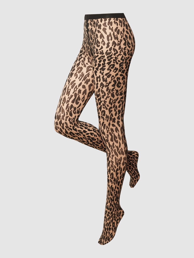 Wolford Panty met dierenprint, model 'Josey' in beige online kopen | P&C