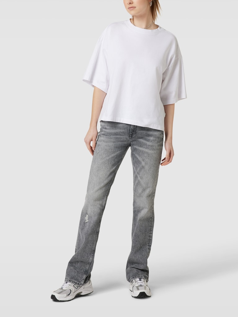 Tommy Jeans Bootcut jeans in used-look, model 'MADDIE' in antraciet ...