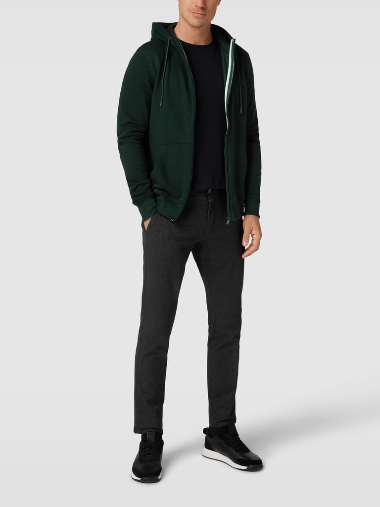 MCNEAL Sweatjack met capuchon, model 'TOTO' in donkergroen online kopen ...