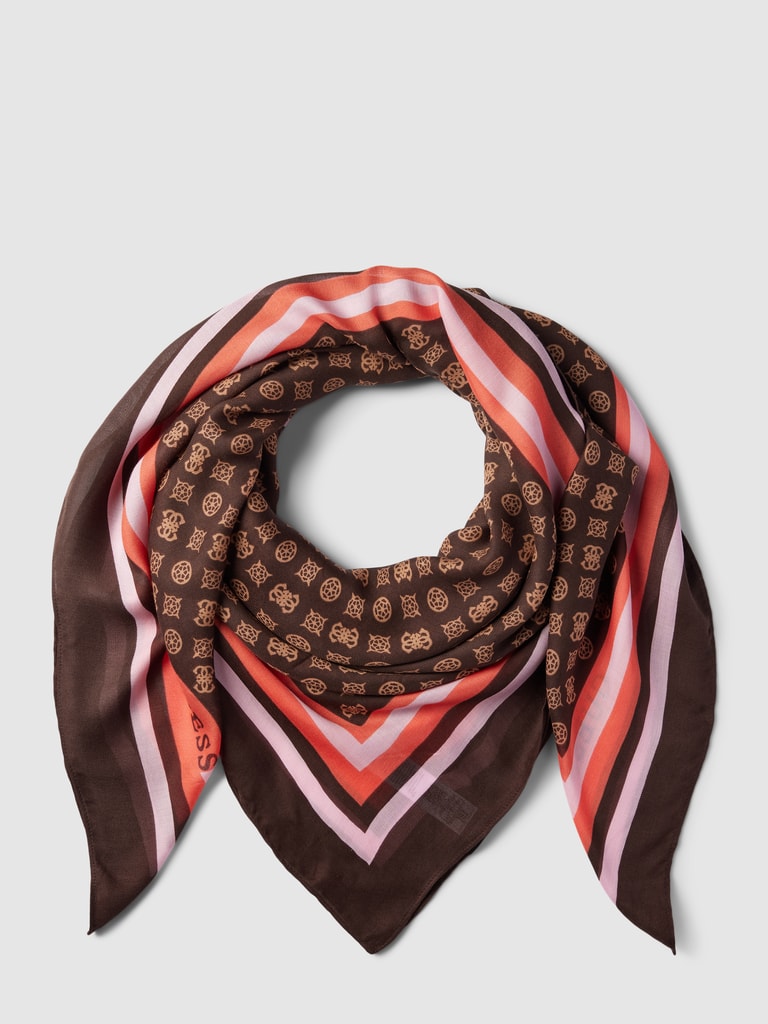 Guess Schal mit Logo- und Label-Print Modell 'DEESA' (black) online kaufen