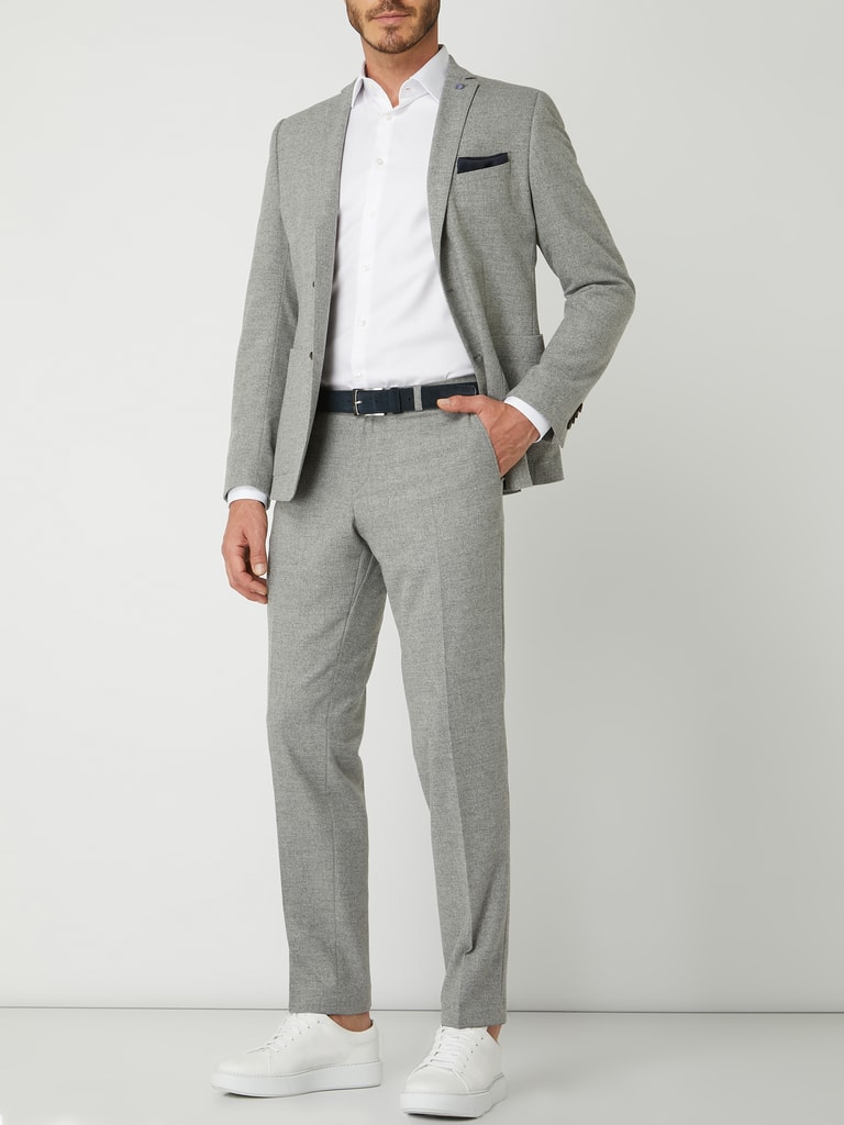 CG - Club of Gents Slim fit pantalon met viscose, model 'Cole' in ...