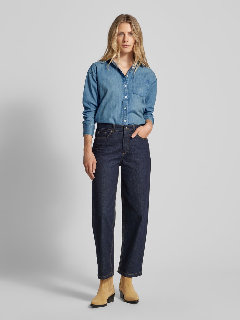 Lauren Ralph Lauren Jeansbluse mit Brusttasche Modell 'BRAWLEY' (blau ...