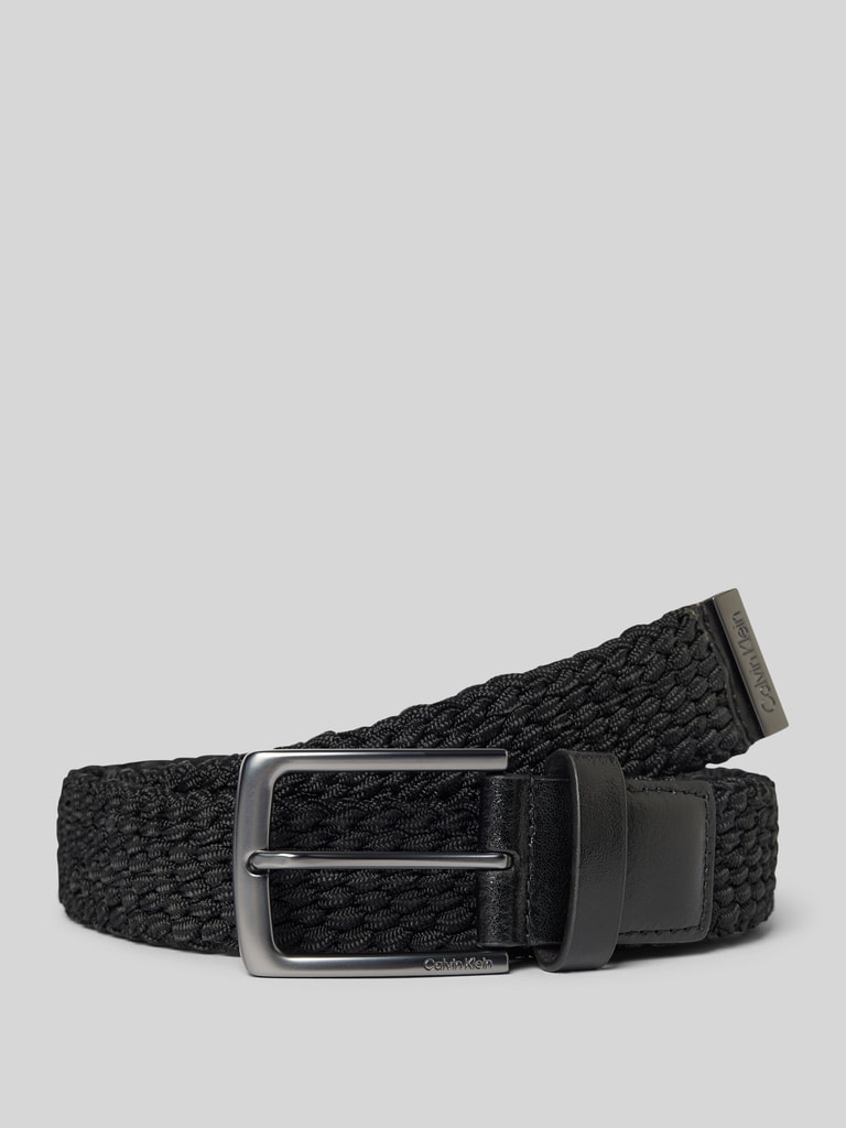 CK Calvin Klein Riem in vlechtlook met doornsluiting in zwart online ...