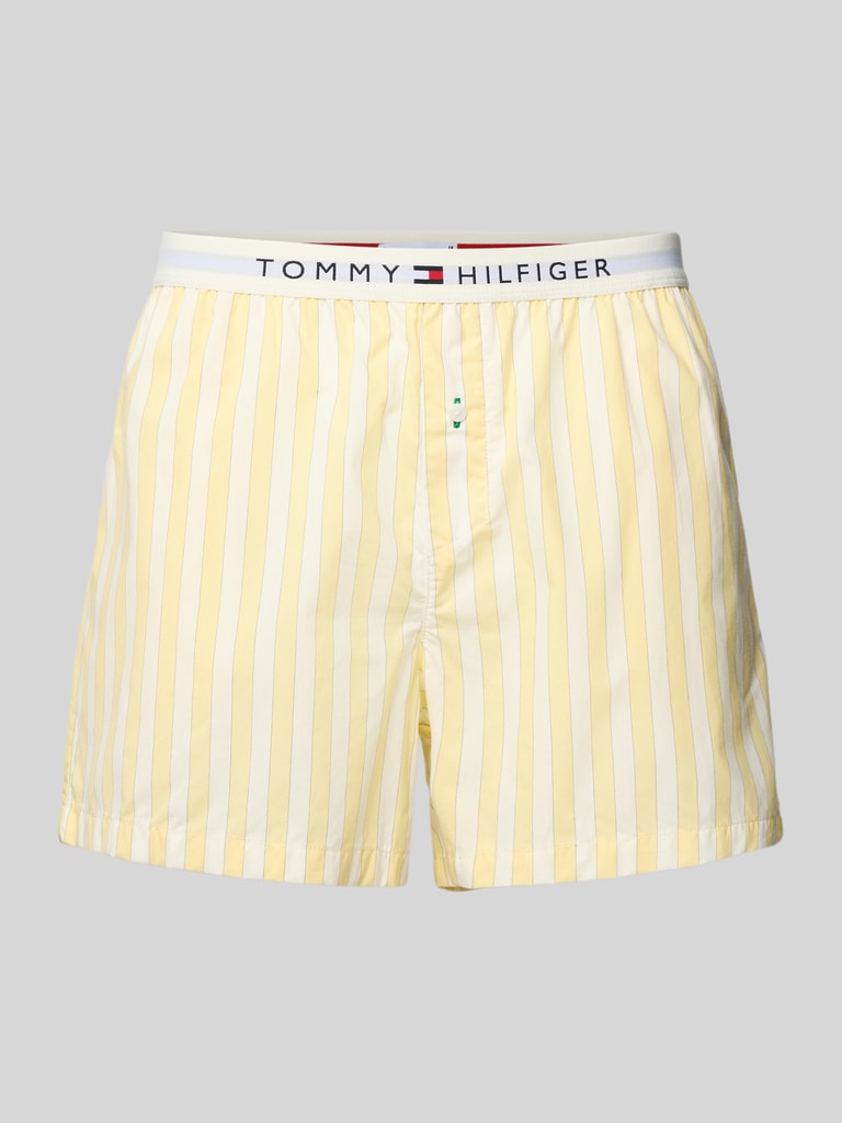 TOMMY HILFIGER Regular fit korte pyjama met elastische band met label ...