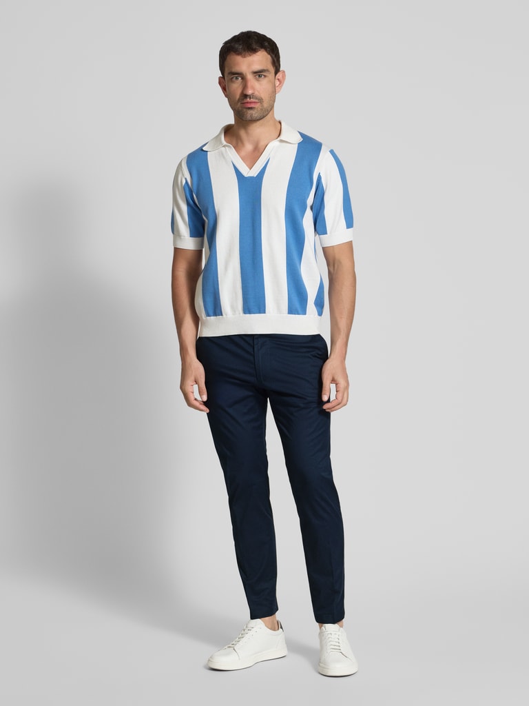 Drykorn Chino mit Bügelfalten Modell 'AJEND' (dunkelblau) online kaufen