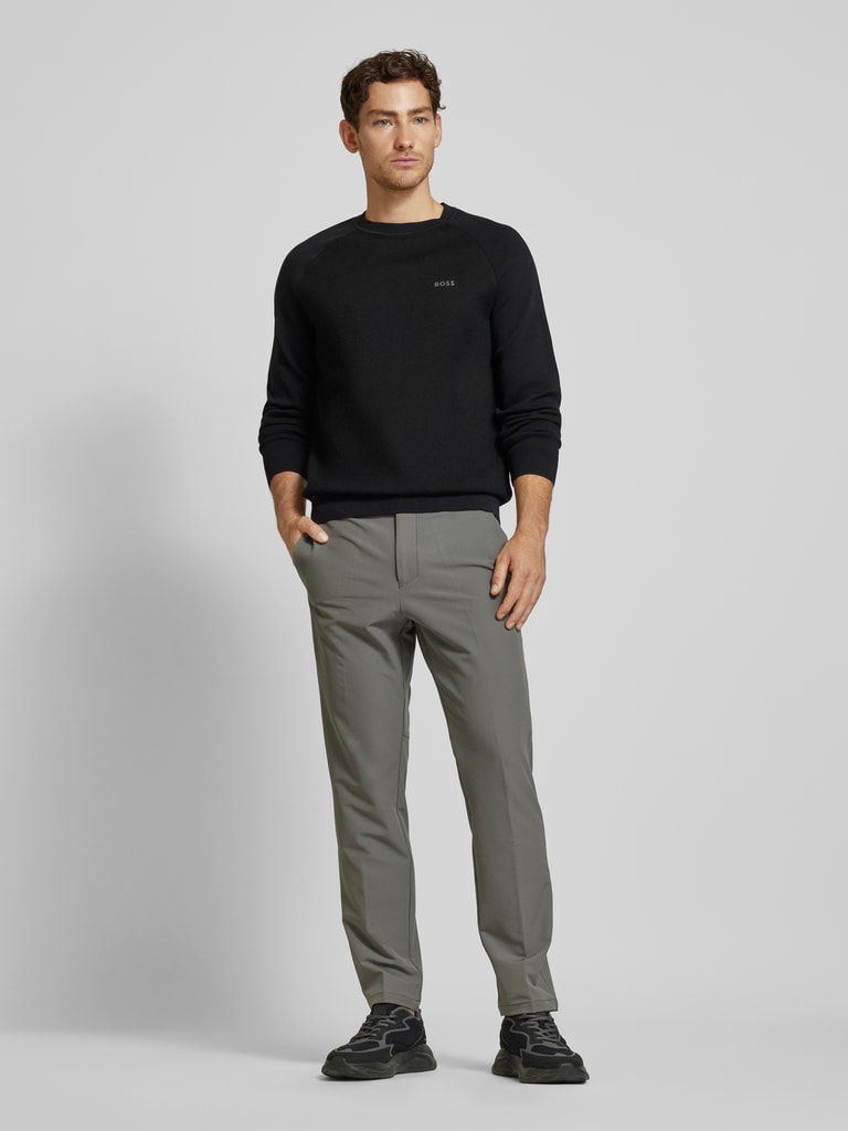 BOSS Green Regular Fit Stoffhose mit Bügelfalten Modell 'Commuter ...
