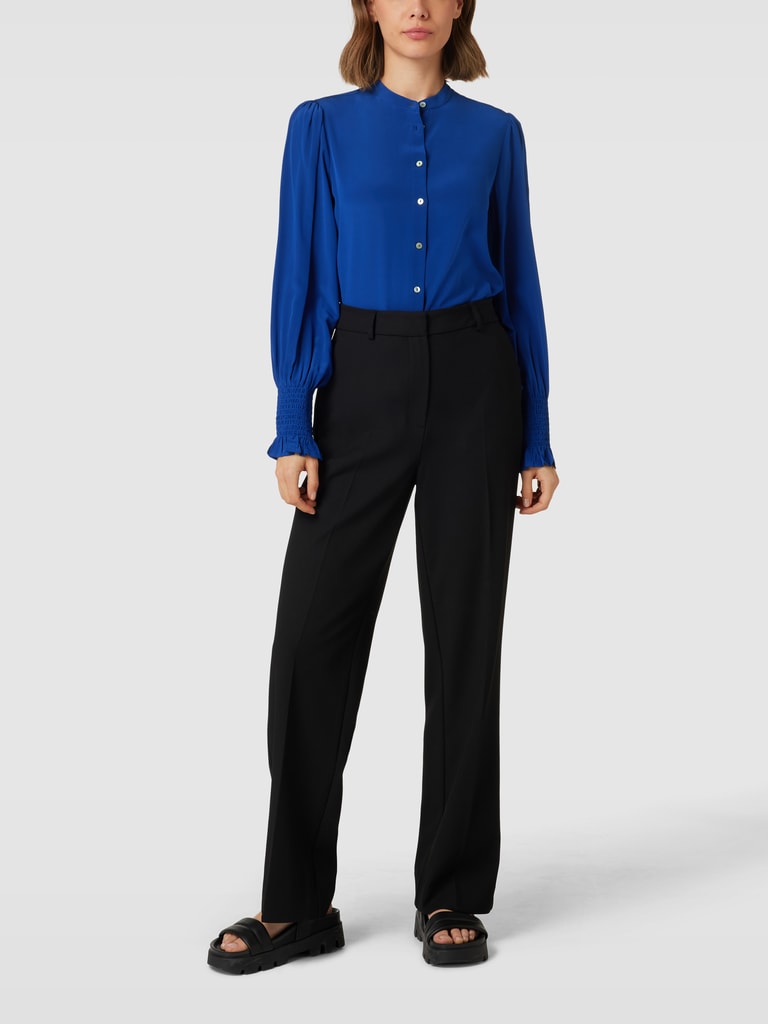 tonno & panna Blouse in effen design, model 'Cilla' in koningsblauw ...
