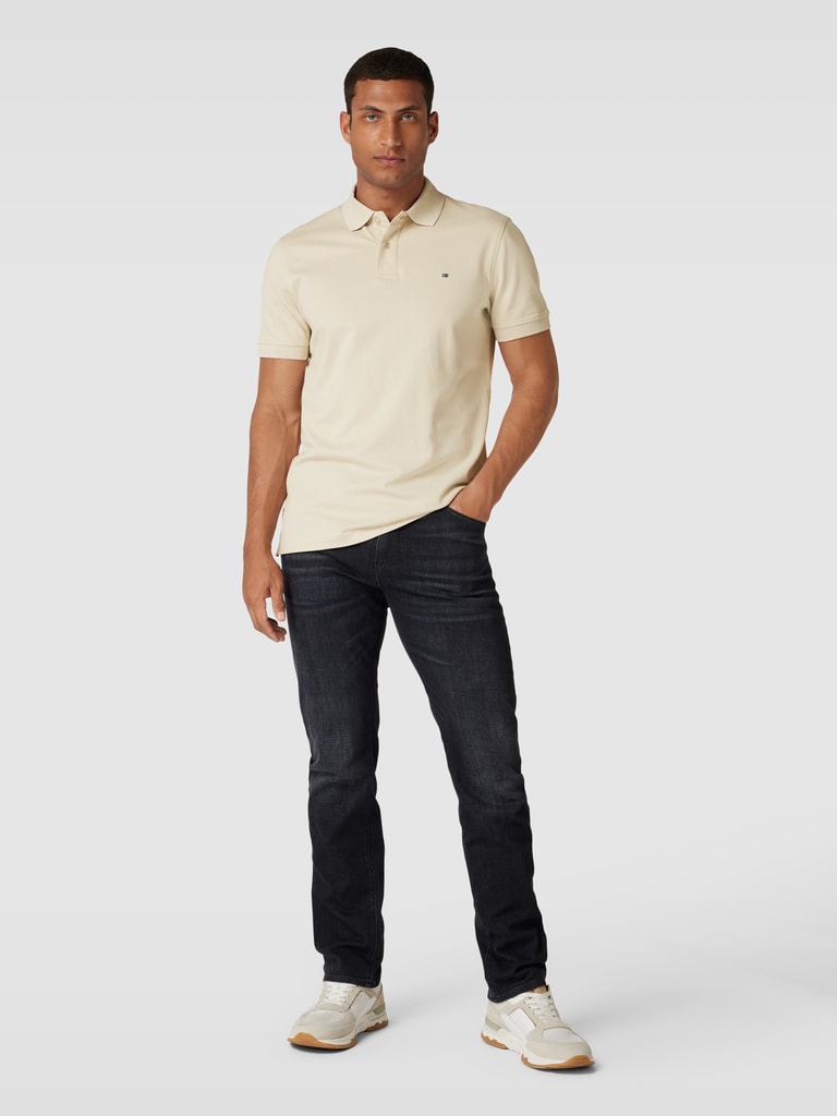 Christian Berg Men Poloshirt mit Logo-Stitching (ecru) online kaufen