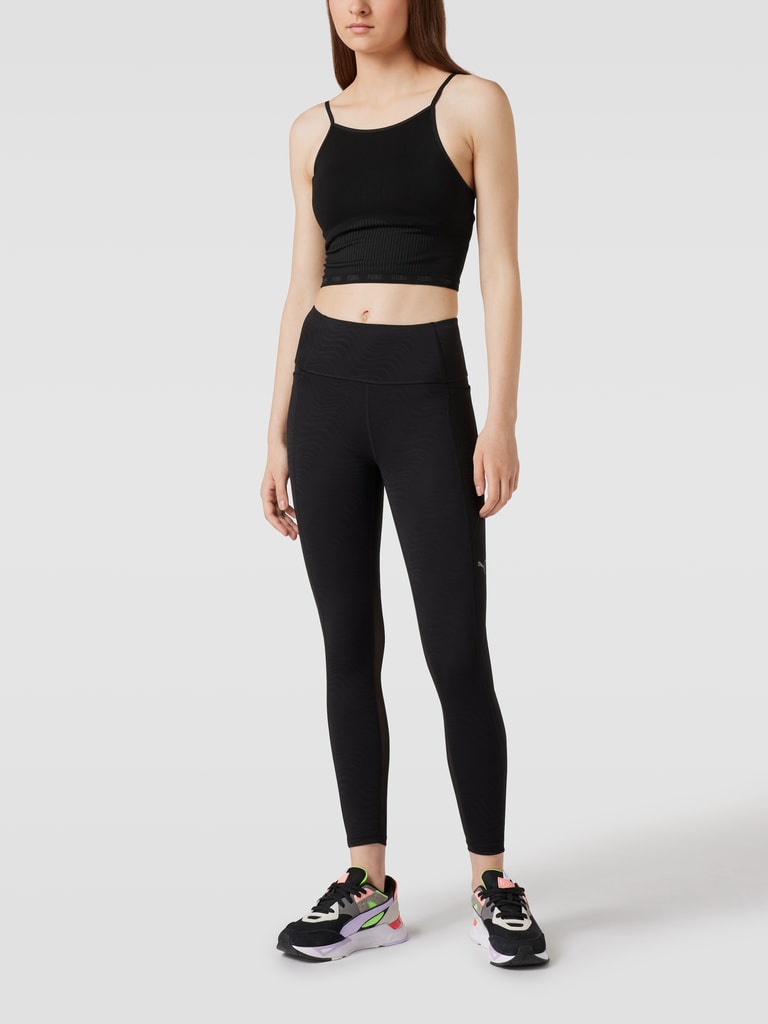 PUMA PERFORMANCE Crop Top mit Label-Details (black) online kaufen