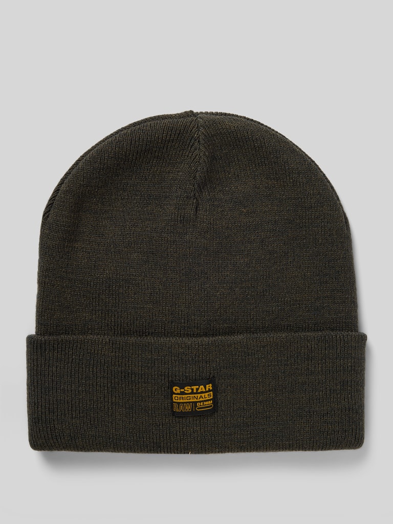 G-Star Raw Beanie mit Label-Detail Modell 'Effo' (anthrazit) online kaufen