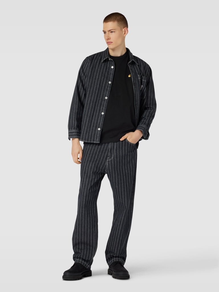 Carhartt Work In Progress T-Shirt mit Label-Stitching Modell 'CHASE' (black) online kaufen