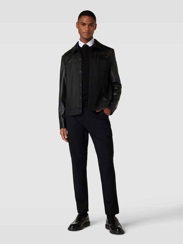 Armani Exchange Longsleeve mit Label-Stitching (black) online kaufen