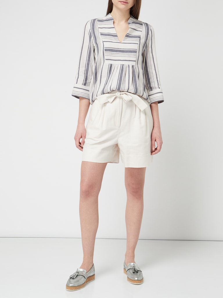 Weekend Max Mara Blusenshirt aus Leinen-Baumwoll-Mix (marineblau ...