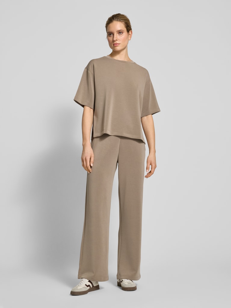 Jake*s Casual Wide Leg Stoffhose mit elastischem Bund (mud) online kaufen