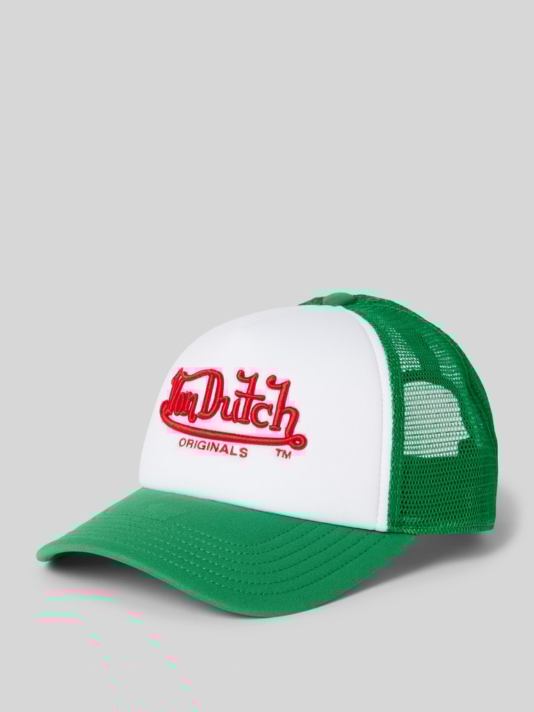 Von Dutch Trucker Cap mit Label-Stitching Modell 'ATLANTA' (gruen ...