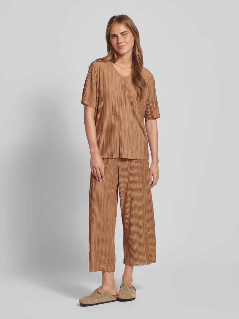 Culotte Mit Plisseefalten