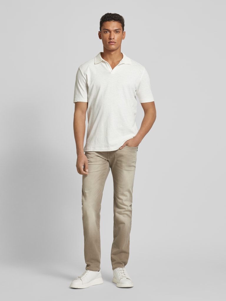 Pierre Cardin Regular Fit Hose im Used-Look Modell 'Lyon' (khaki ...