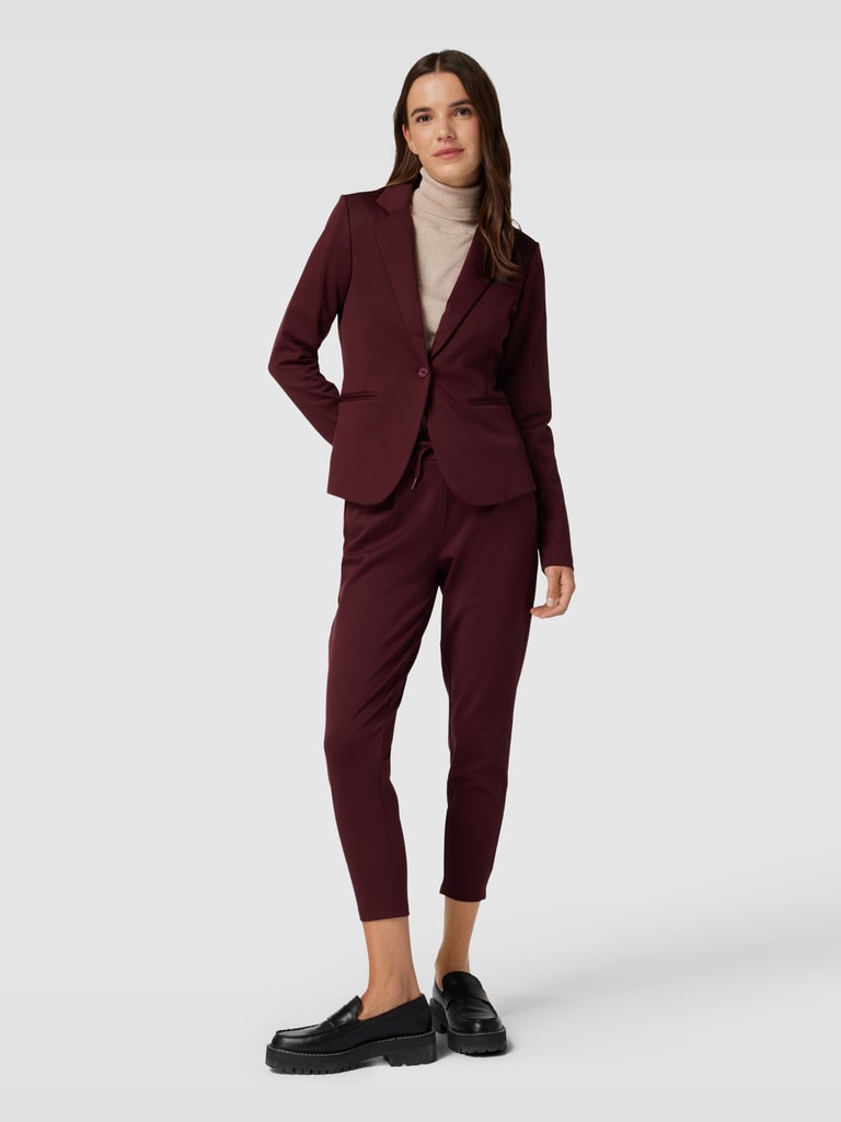 Kup online ICHI Żakiet z kołnierzem z połami model ‘KATE’ (bordowy)