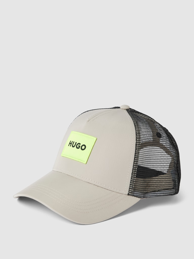 HUGO Trucker-pet met labelpatch, model 'Kody' in steengrijs online ...