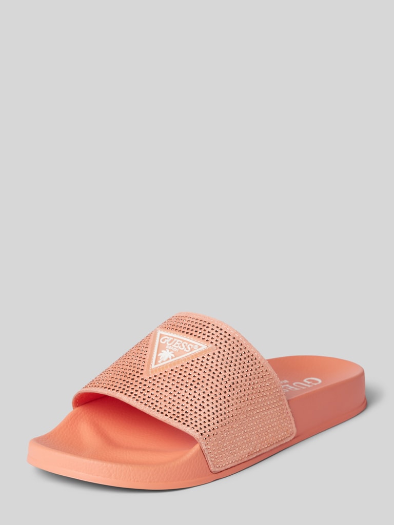 Guess Slides mit Paillettenbesatz (orange melange) online kaufen