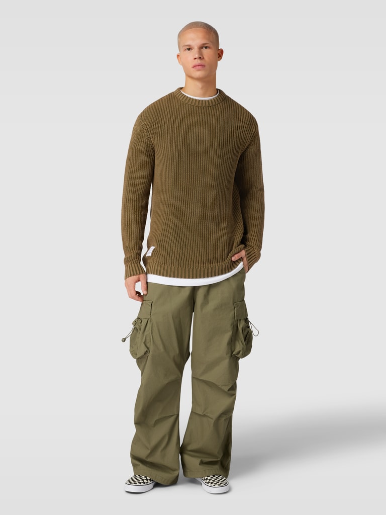 Kup online Alpha Industries Sweter z dzianiny z fakturowanym wzorem ...