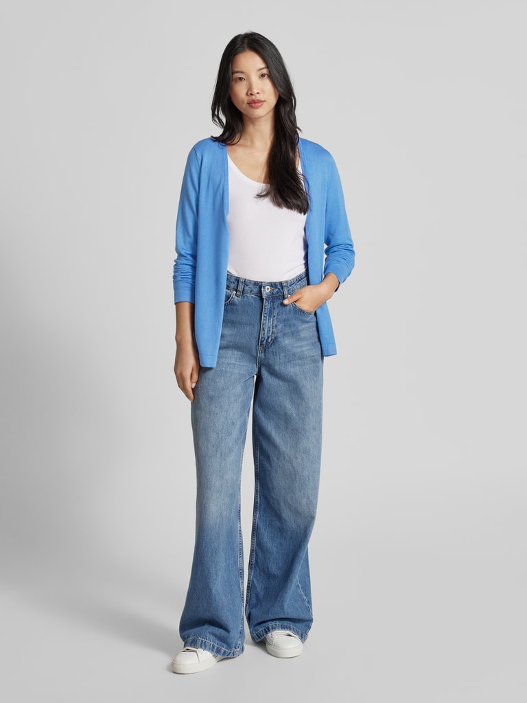 Kaffe Strickjacke in unifarbenem Design Modell 'KAFENIA ASTRID' (blau ...