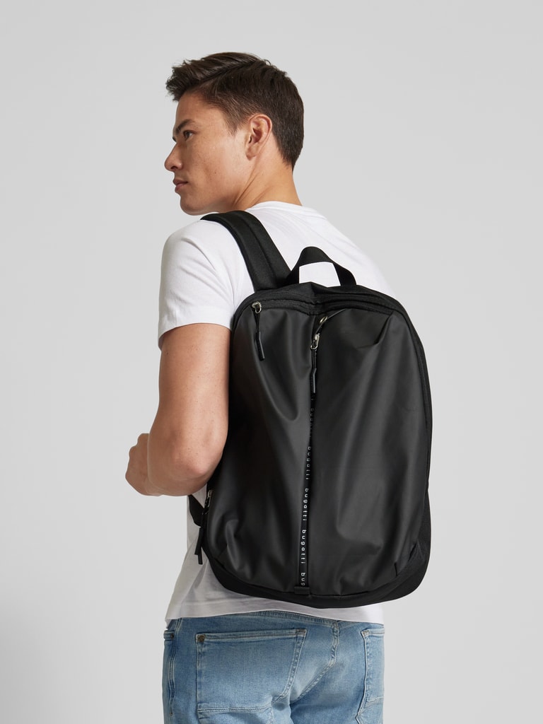 bugatti Rucksack mit Label-Detail (black) online kaufen