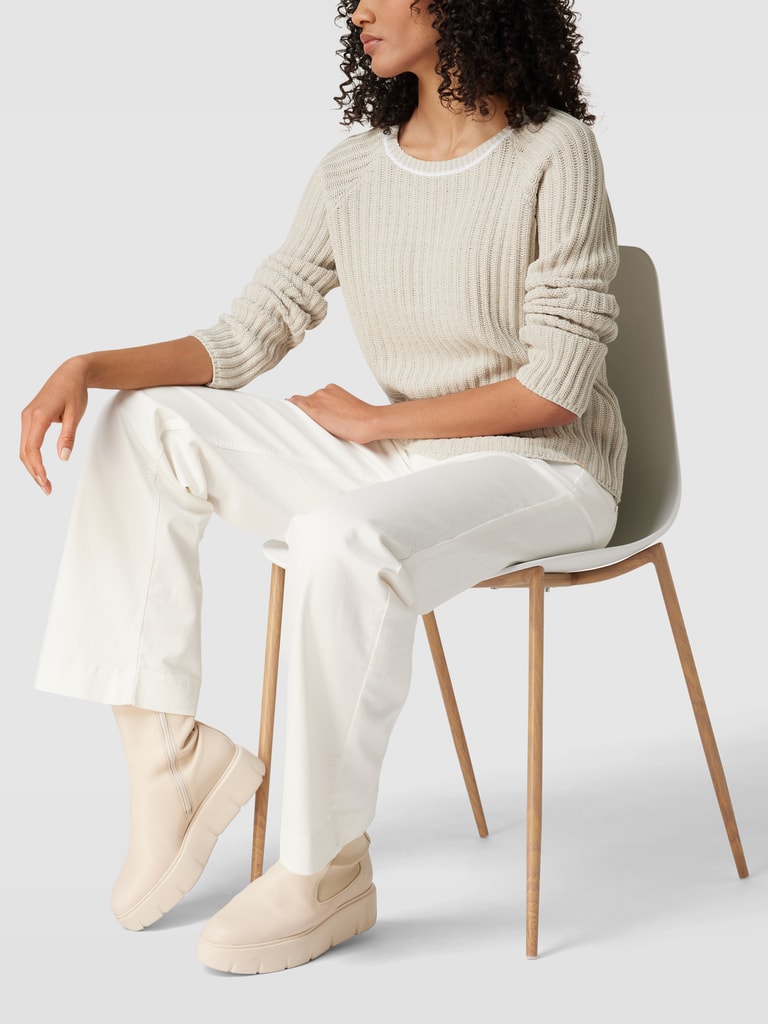 Cinque Strickpullover mit Strukturmuster Modell 'ALESSIA' (sand) online kaufen