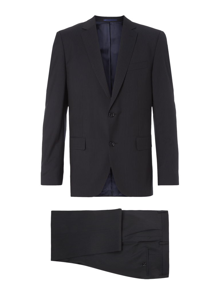 Pierre Cardin Regular Fit Anzug mit 2-Knopf-Sakko (marine) online kaufen