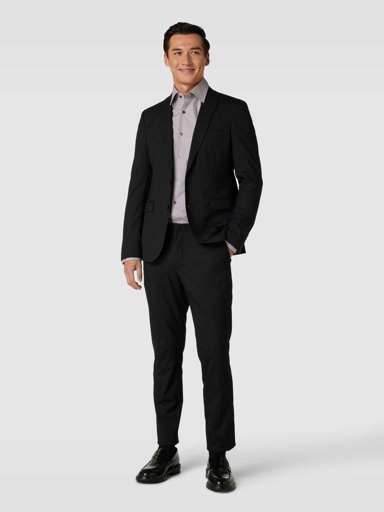 BOSS Regular fit zakelijk overhemd met all-over motief, model 'Joe' in ...