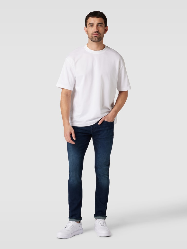 MAC Regular Fit Jeans mit Knopfverschluss (blau) online kaufen