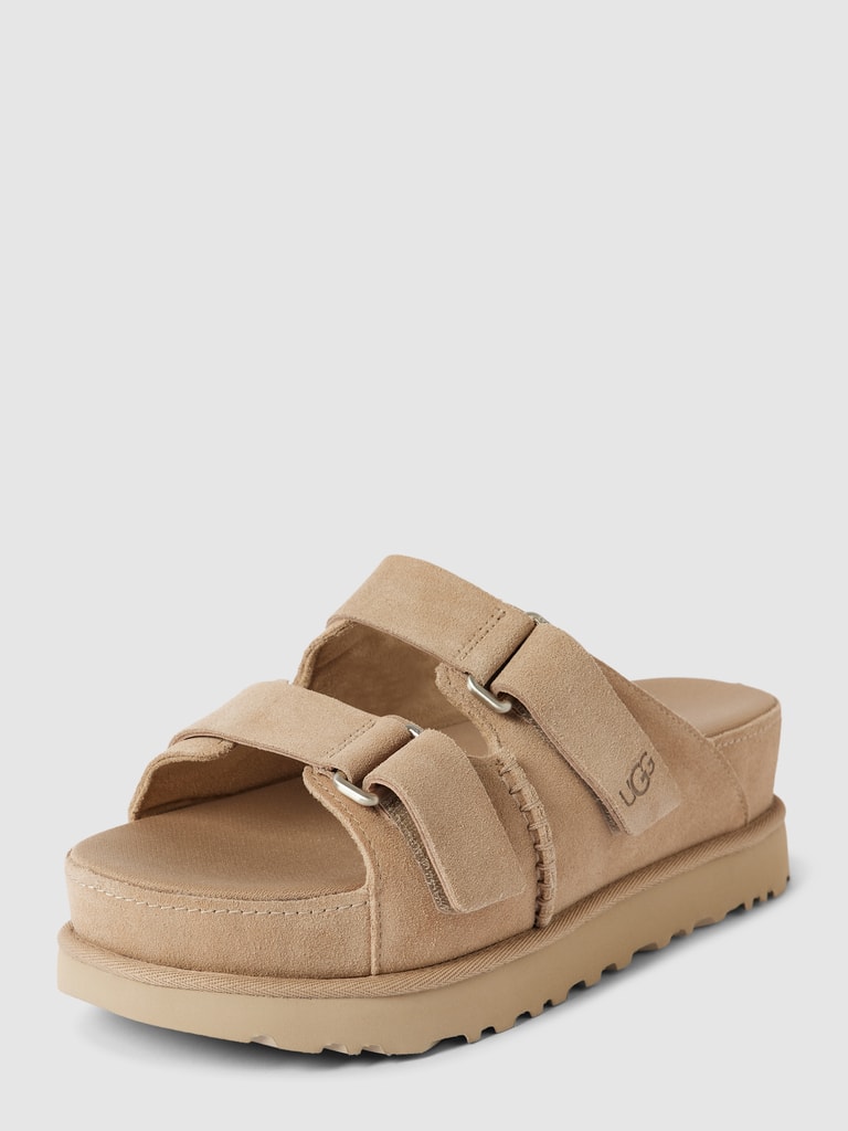 UGG Slides aus Leder Modell 'GOLDENSTAR' (sand) online kaufen