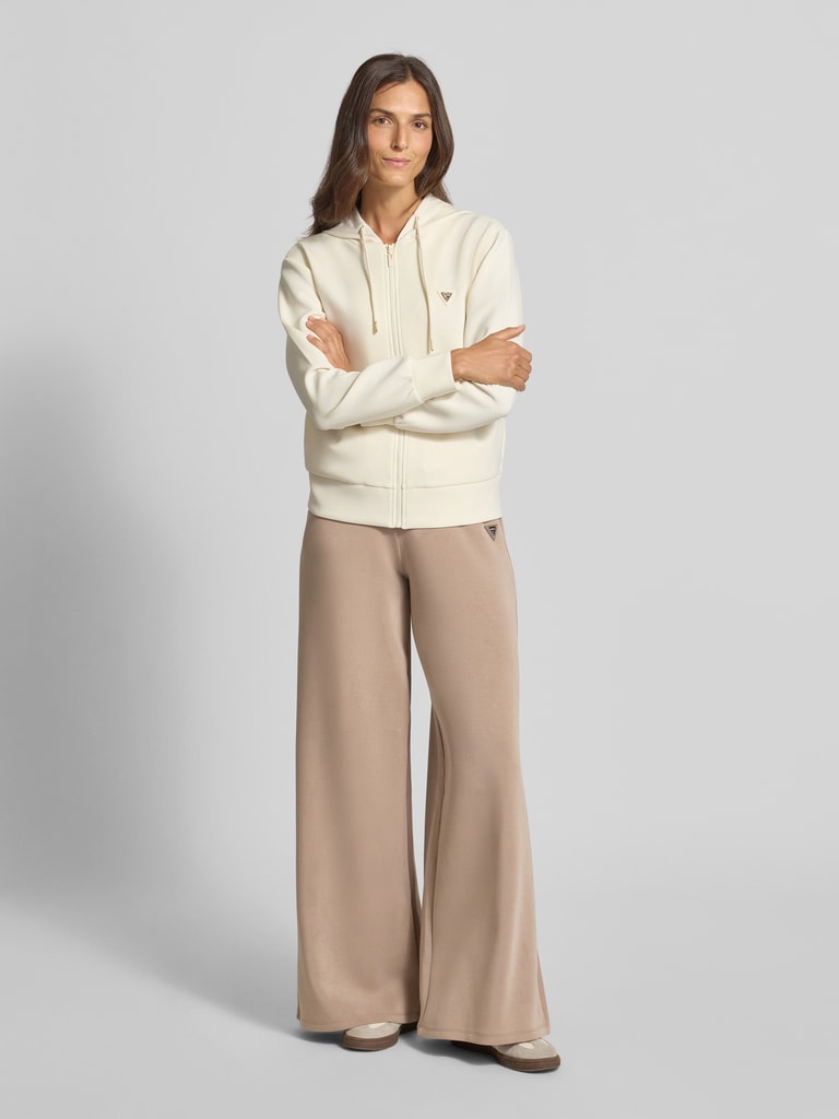 Guess Activewear Wide Leg Stoffhose mit Label-Applikation Modell ...