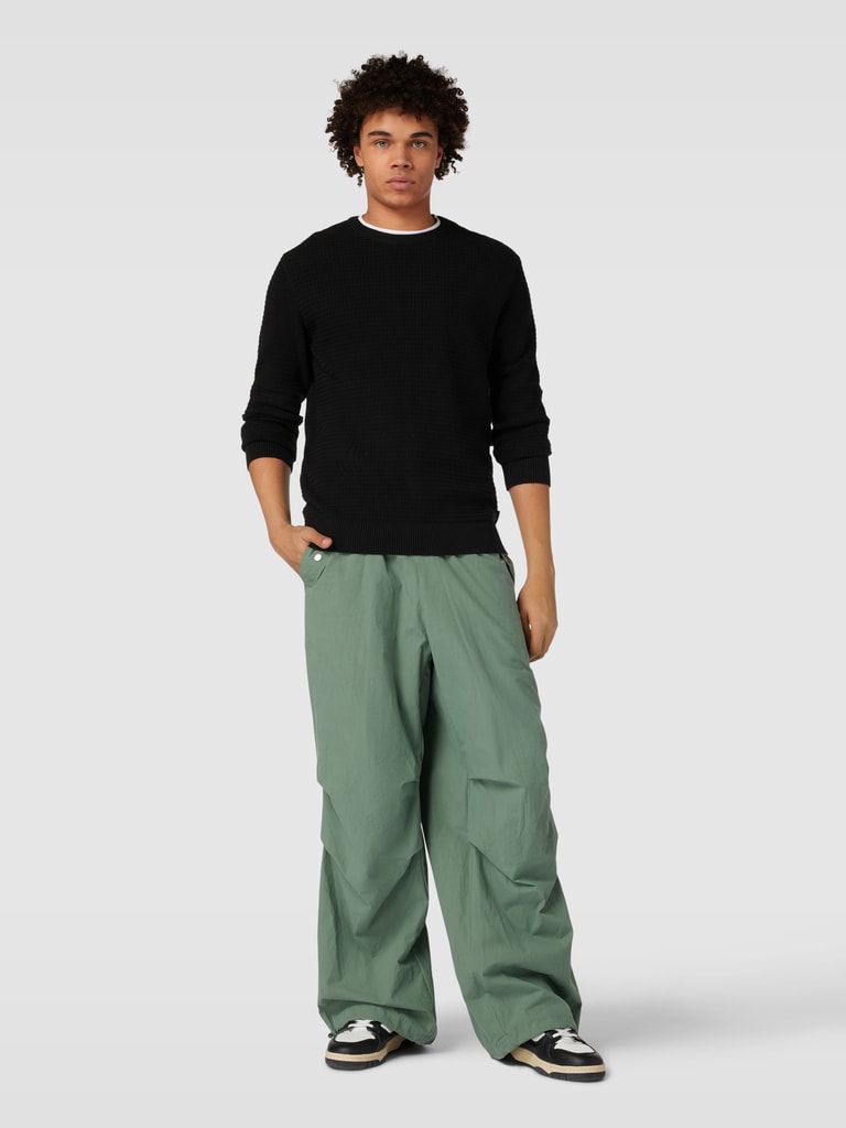 Kup online Tom Tailor Denim Sweter z dzianiny z fakturowanym wzorem ...