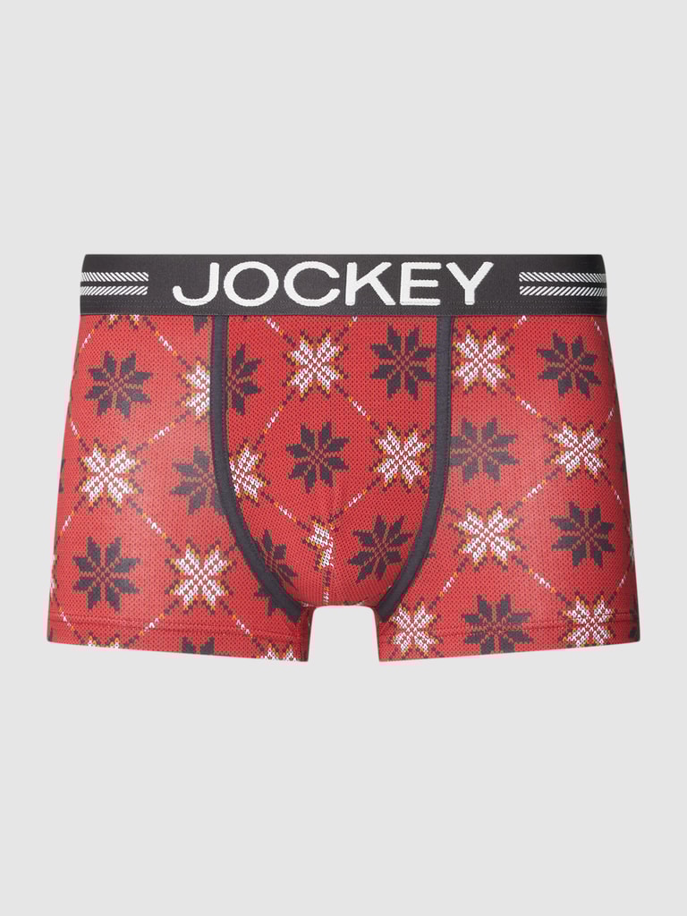 Jockey Trunks mit Allover-Muster (rot) online kaufen