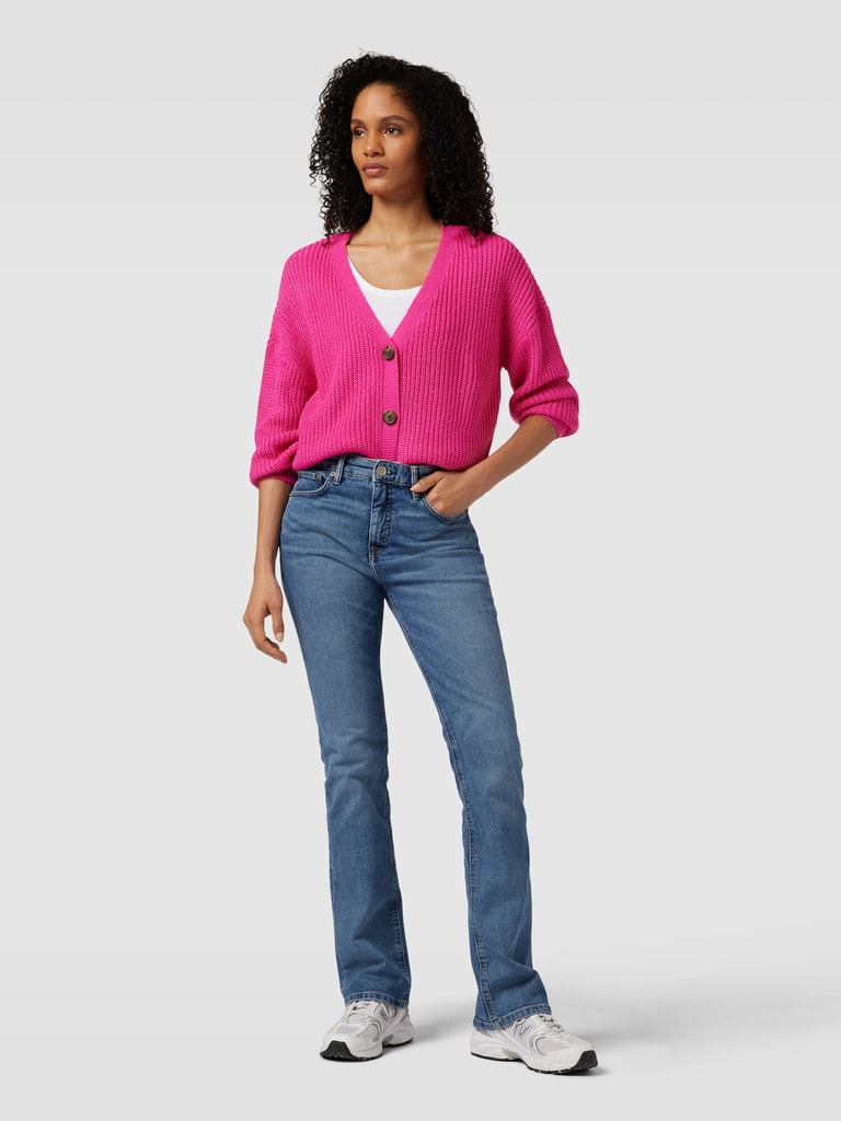 VERO MODA Cardigan mit V-Ausschnitt Modell 'LEA' (pink) online kaufen