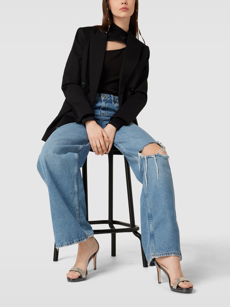 Buffalo Sandalen met strass-steentjes, model 'MONROE' in zwart online ...