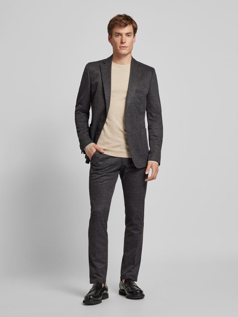 Zuitable 2-knoops colbert met reverskraag, model 'Nick' in donkerbruin ...