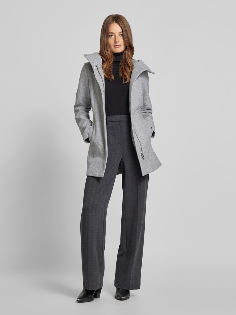 Vero Moda Regular Fit Mantel in Filz-Optik mit Bandkragen Modell ...