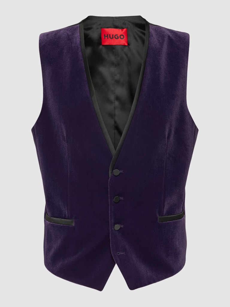 HUGO Gilet met steekzakken in helder paars online kopen | P&C