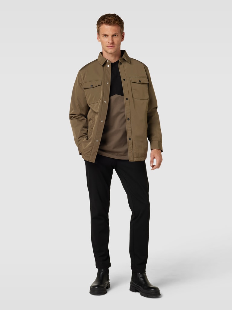 ARMANI EXCHANGE Hemdjacke mit Brusttaschen (schlamm) online kaufen