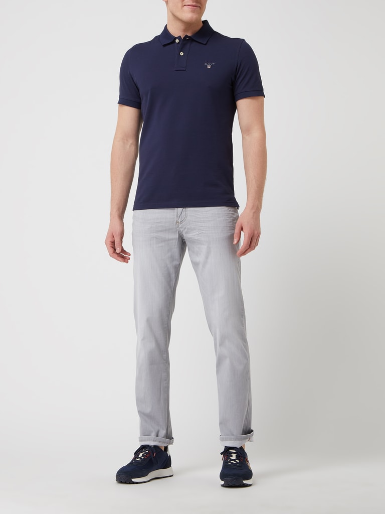 Gant Slim Fit Poloshirt aus Piqué (marine) online kaufen