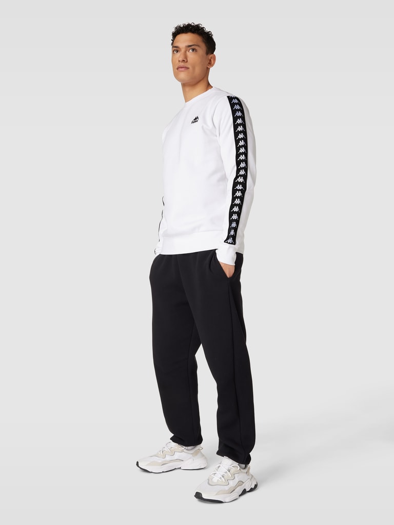 Kappa Sweatshirt mit Logo-Stitching Modell 'Crew with tape' (weiss ...