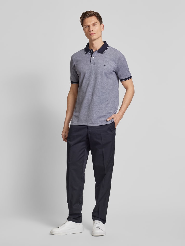 Fynch-Hatton Regular Fit Poloshirt mit Logo-Stitching (marine) online ...