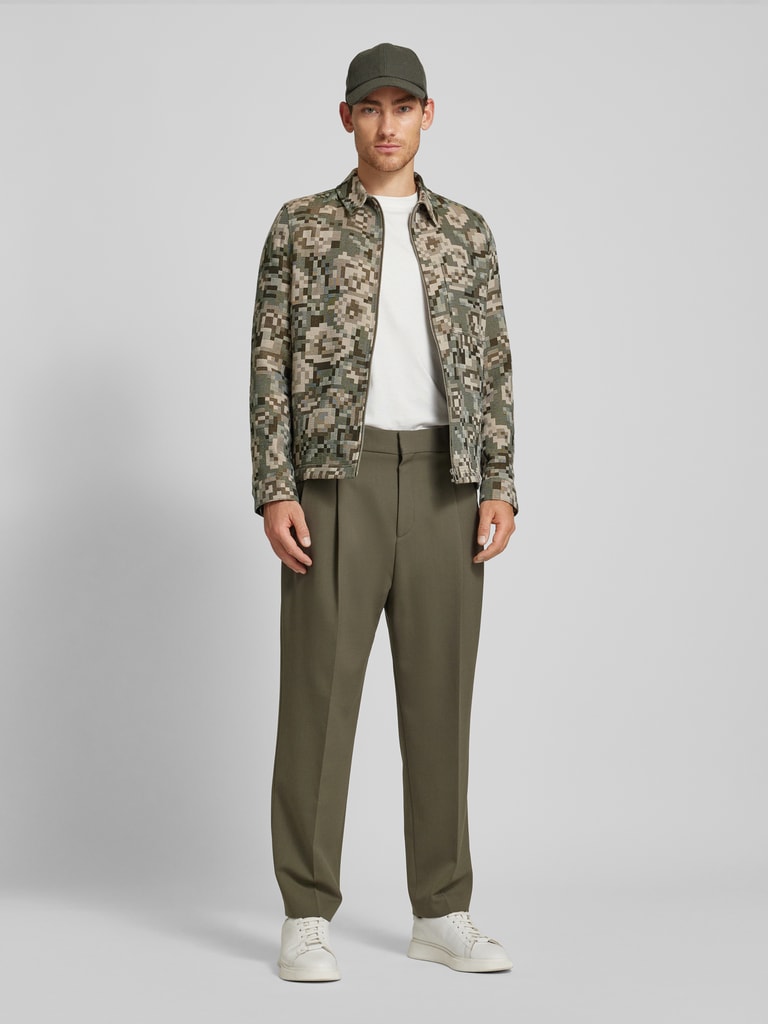 Drykorn Jack met platte kraag, model 'JERSON' in olijfgroen online ...