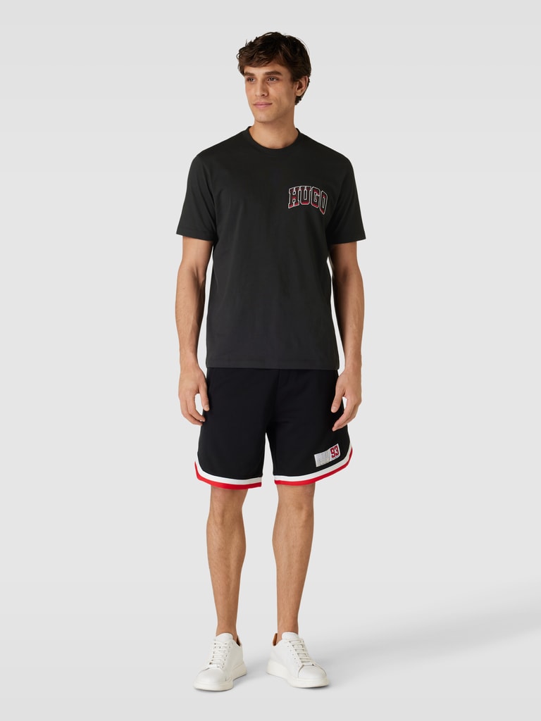 HUGO T-Shirt mit Label-Stitching Modell 'Dasko' (black) online kaufen