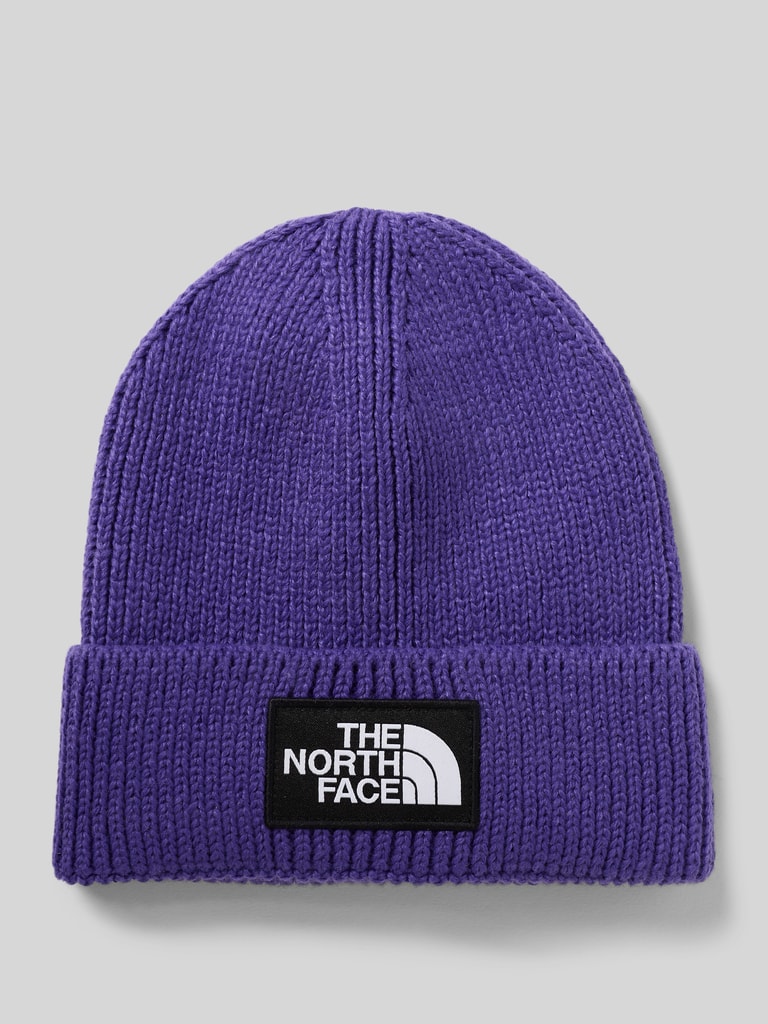 Kup online The North Face Czapka beanie z imitacji dzianiny z naszywką ...