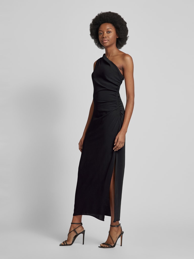 Mango Off-Shoulder-Kleid in unifarbenem Design Modell 'NATY' (black ...