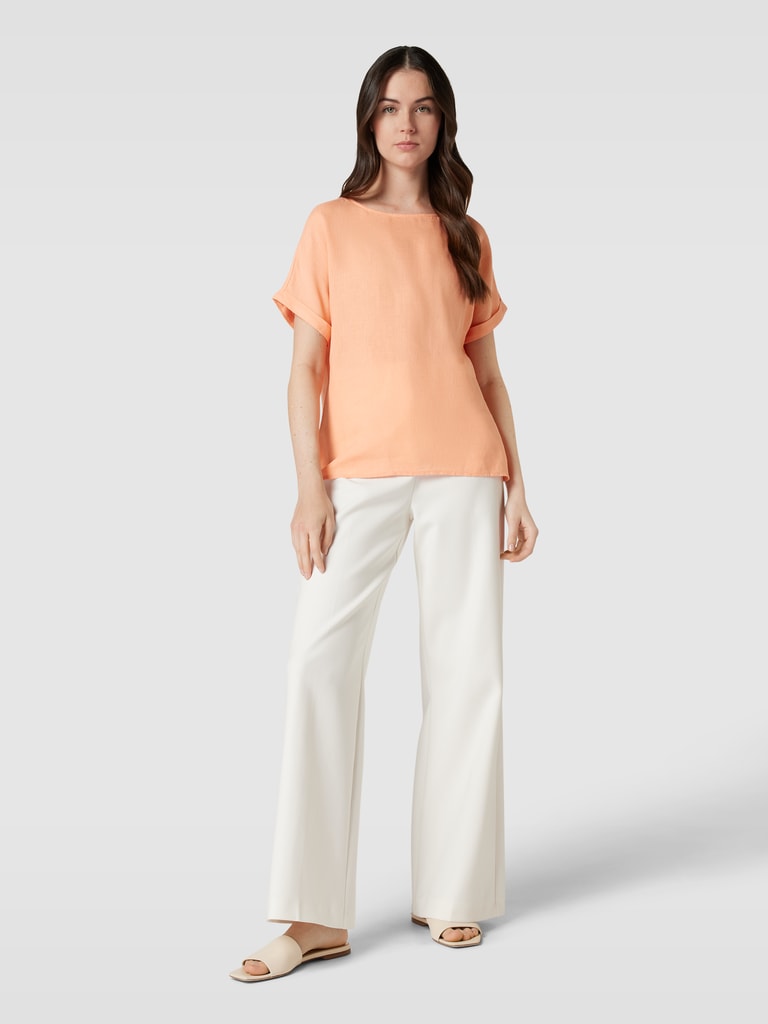 Christian Berg Woman Leinenbluse mit U-Boot-Ausschnitt (apricot) online ...